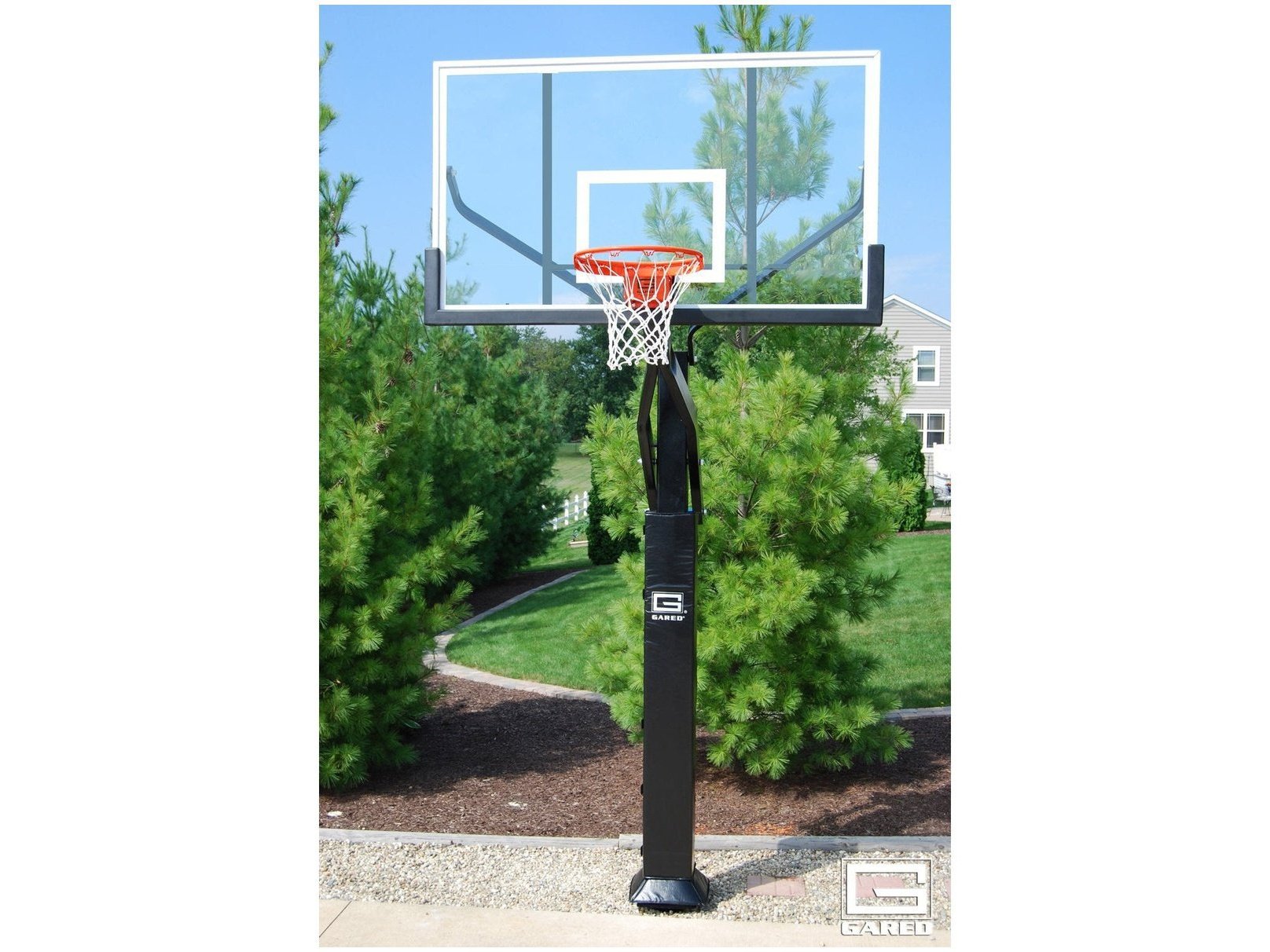 GARED Pro Jam Adjustable Basketball Hoop with 42" x 72" Polycarbonate ...